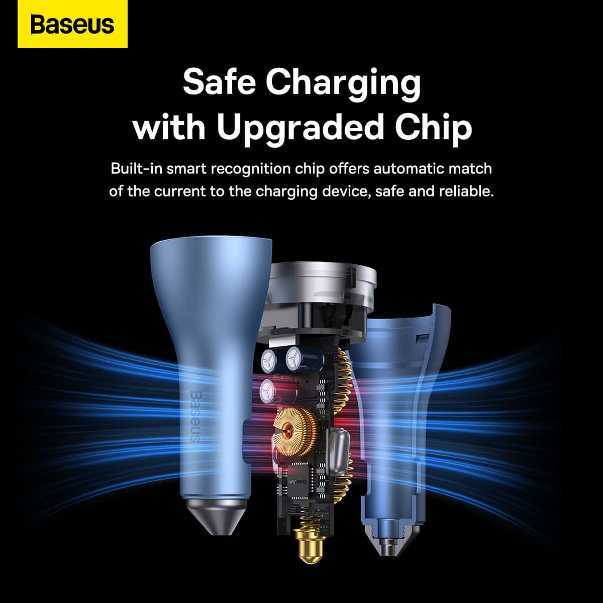 Baseus 65W Fast Car Charger | 2C+U