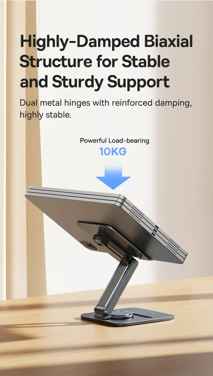 Baseus Desktop Biaxial Foldable Metal Tablet Stand (Rotatable Version)