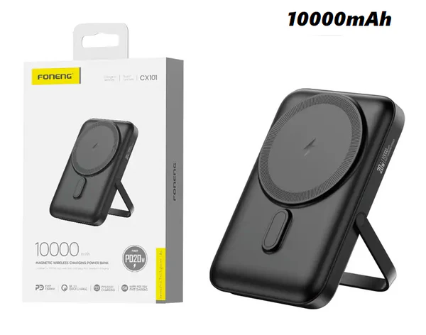 Foneng 10000mAh Magnetic Wireless Power Bank CX101 - gadgetsea